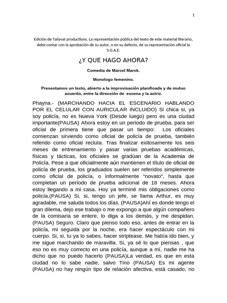 Aa Y Que Hago Ahora | PDF