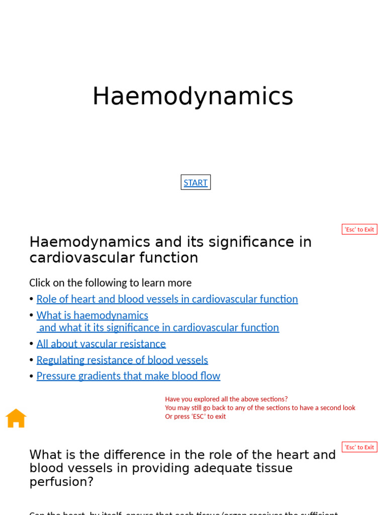 Haemodynamics - Introduction | PDF | Hemodynamics | Blood Vessel