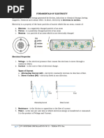 Electricity Class 10 | PDF | Electricity | Electric Current