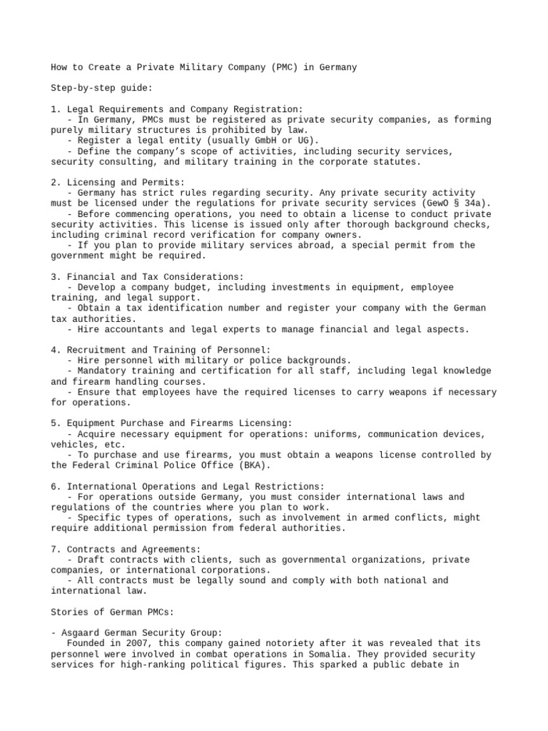How To Create A PMC in Germany | PDF | Background Check | Justice