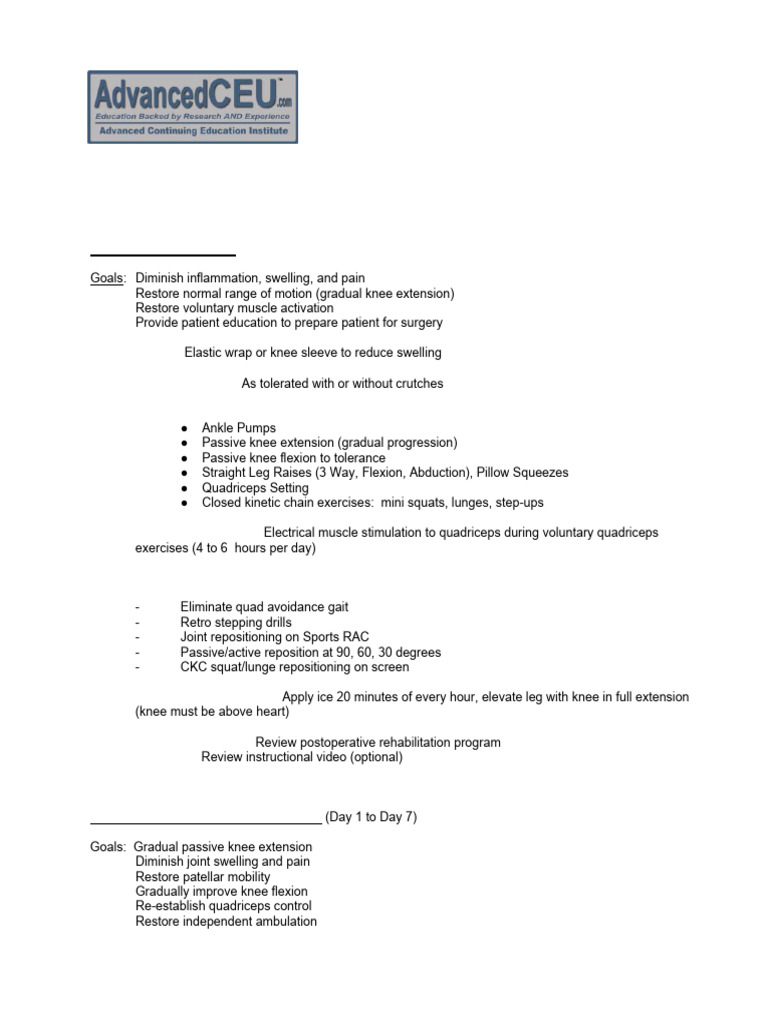 ACL, LCL, Posterior Lateral Corner, and Medial Capsular Reconstruction ...