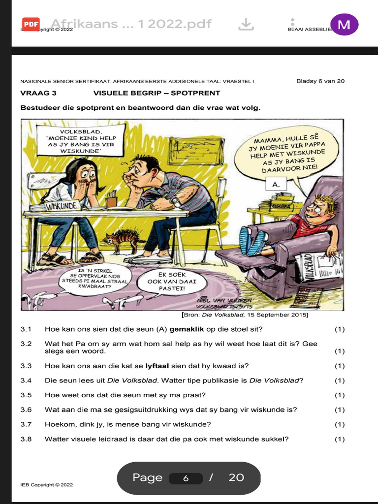 Afrikaans FAL P1 2022.pdf - Google Drive | PDF