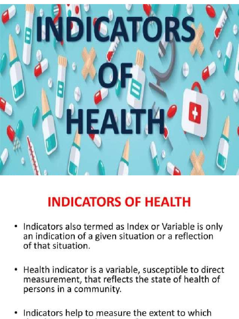 Indicators of Health | PDF