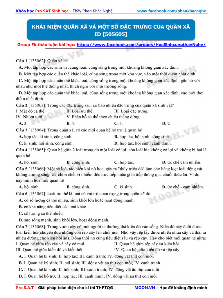 THI ONLINE Khai Niem Quan Xa Va Mot So Dac Trung Cua Quan Xa 105867 227202192750AM | PDF