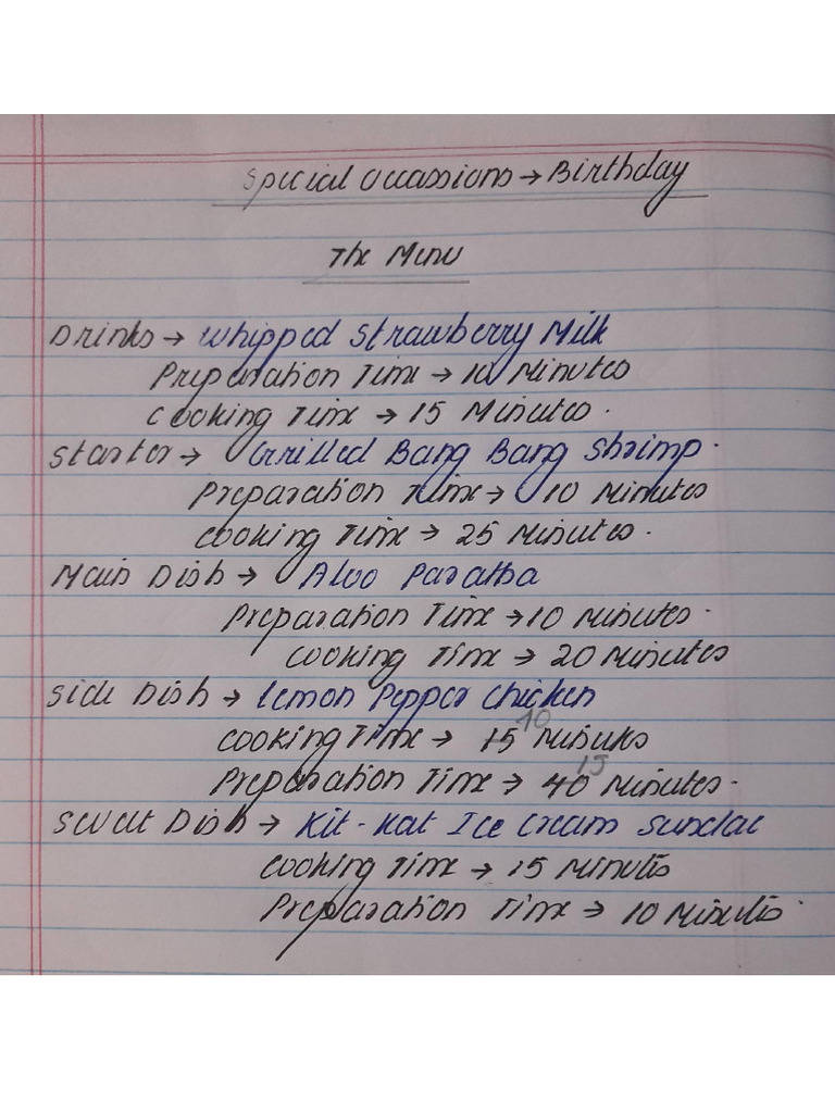 SUBJECT-HOME SCIENCE RECIPES... | PDF