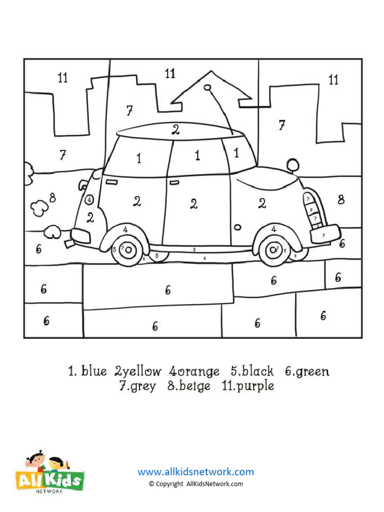 Car Color by Numbers | PDF