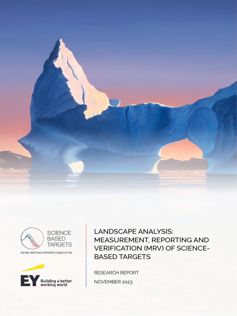 SBTi EY Landscape Analysis of Measurement and Reporting of Science ...