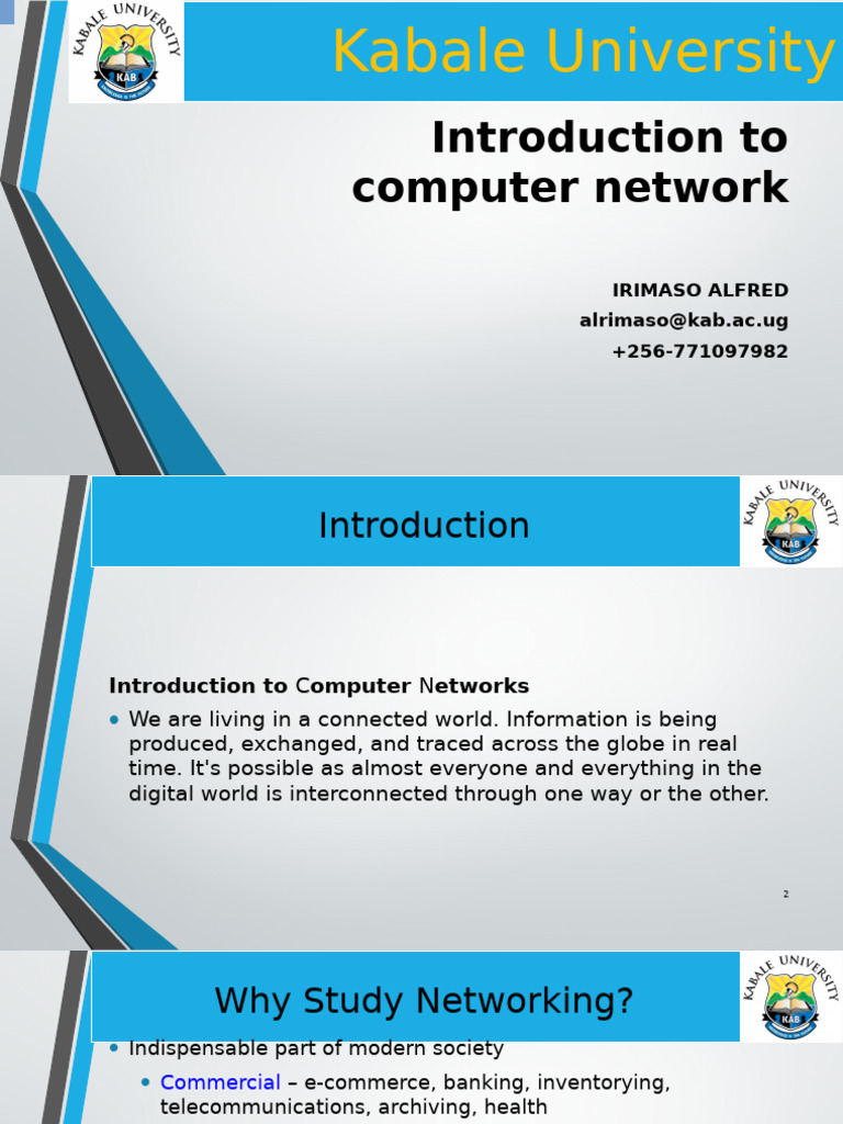 Lecture 1 - Introduction | PDF | Computer Network | World Wide Web