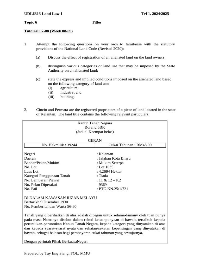 TRI 2430 UDL6313 T07 - 08 Topic 6 | PDF | Units Of Measurement