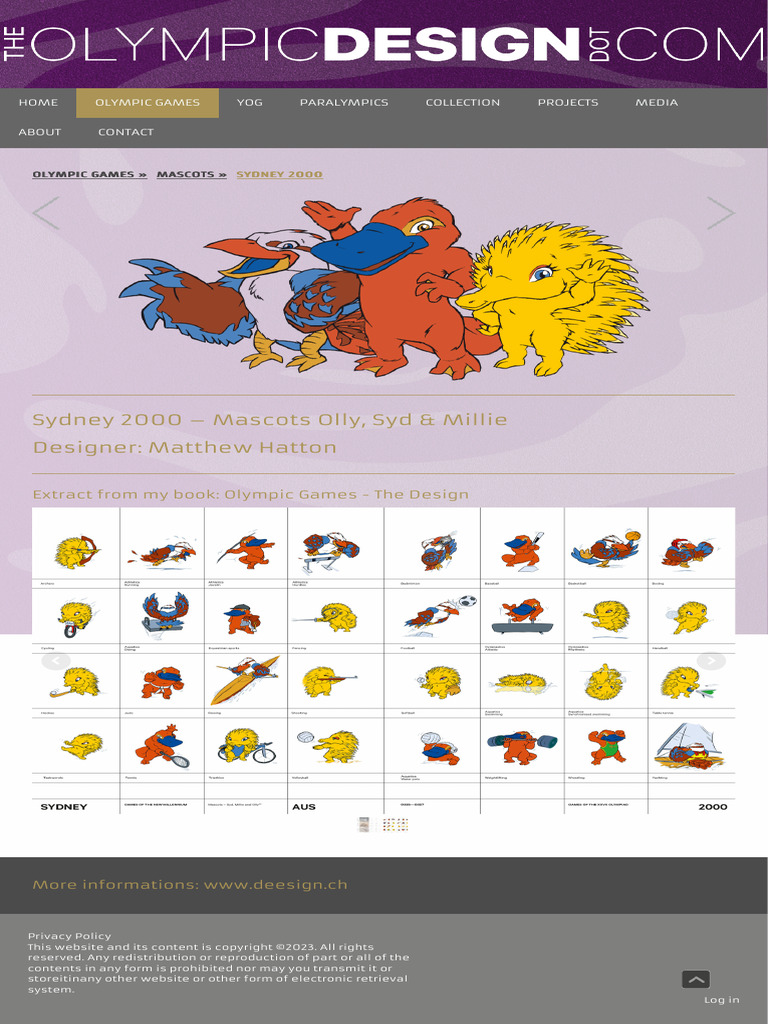 Sydney 2000 Olympic Mascots Overview | PDF | Multi Sport Events ...