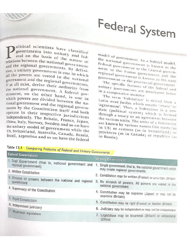 Federal System | PDF