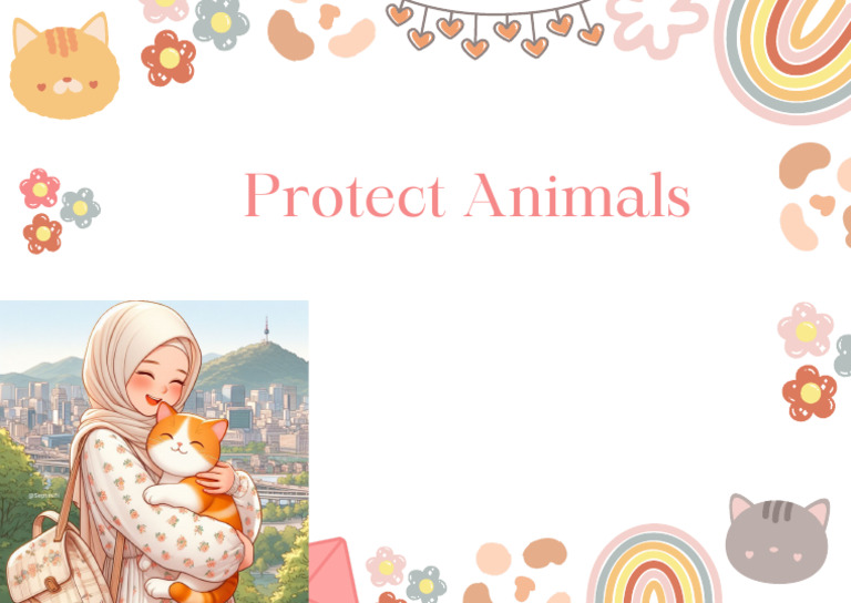 Pastel Abstract Cute Blank A4 Document | PDF