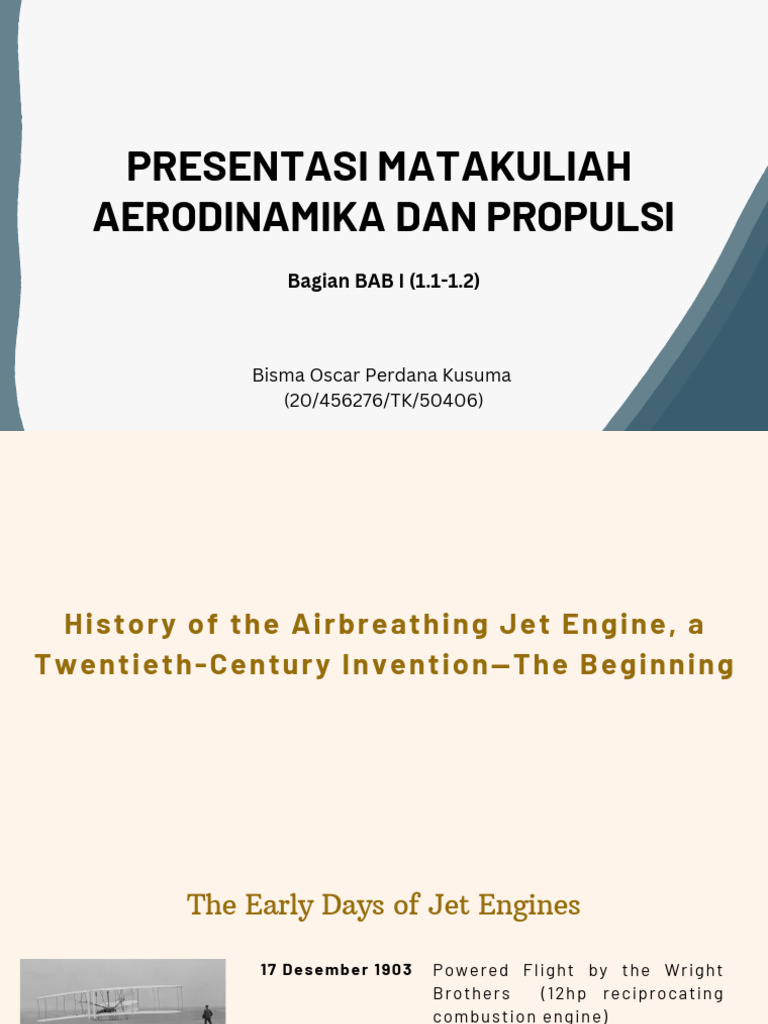 The Early Days of Jet Engines Presentation | PDF