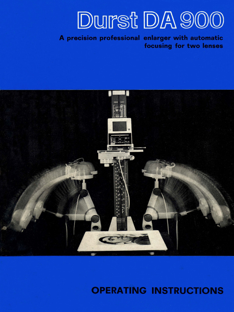 Durst Da900 Manual Us B | PDF | Exposure (Photography) | Camera Lens