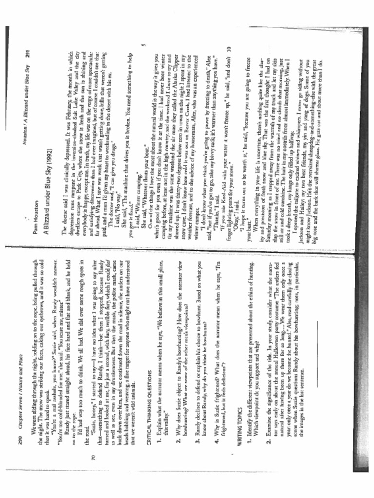 Blizzard Under Blue Sky | PDF