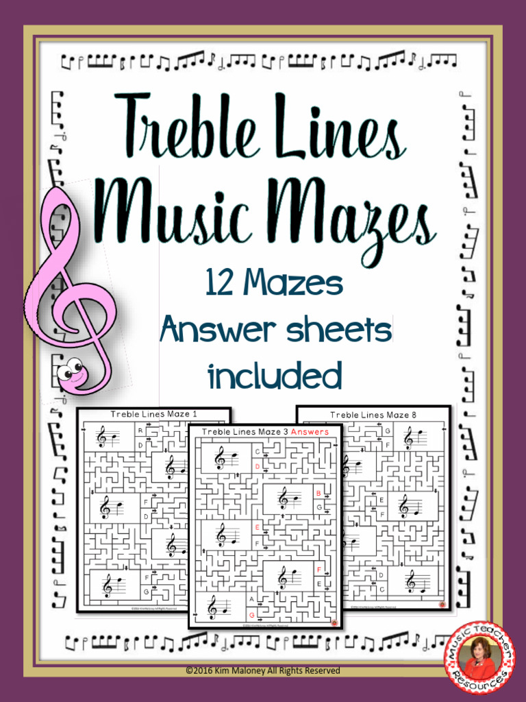 MusicGamesTreblePitchLinesMusicTheoryMazePuzzles（高音线上迷宫） 2 | PDF