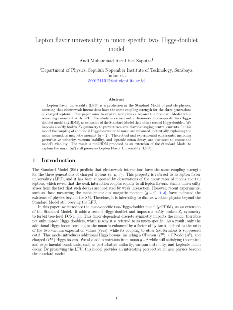 Final report MBKM_A Muhammad Asrul Eka Saputra | PDF | Standard Model ...