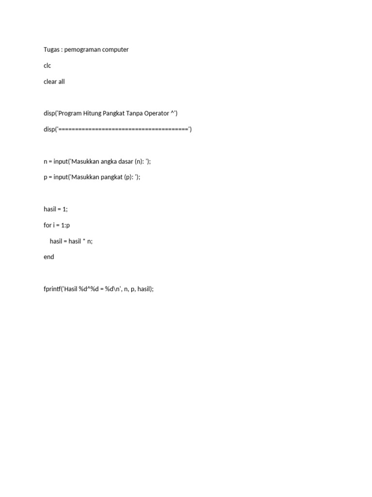 Tugas Pemograman | PDF