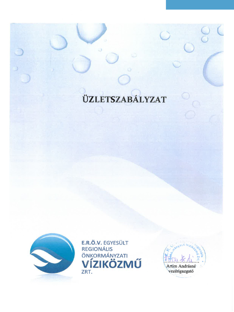 Erov Uzletszabalyzat20220228 | PDF