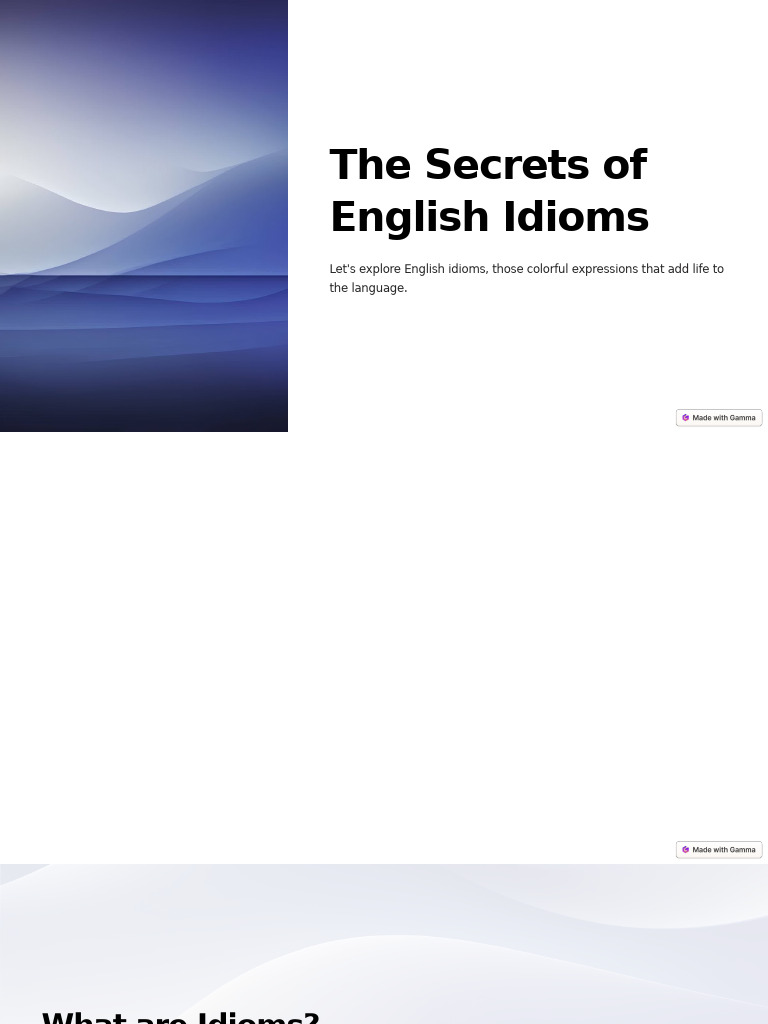 The Secrets of English Idioms 2 | PDF