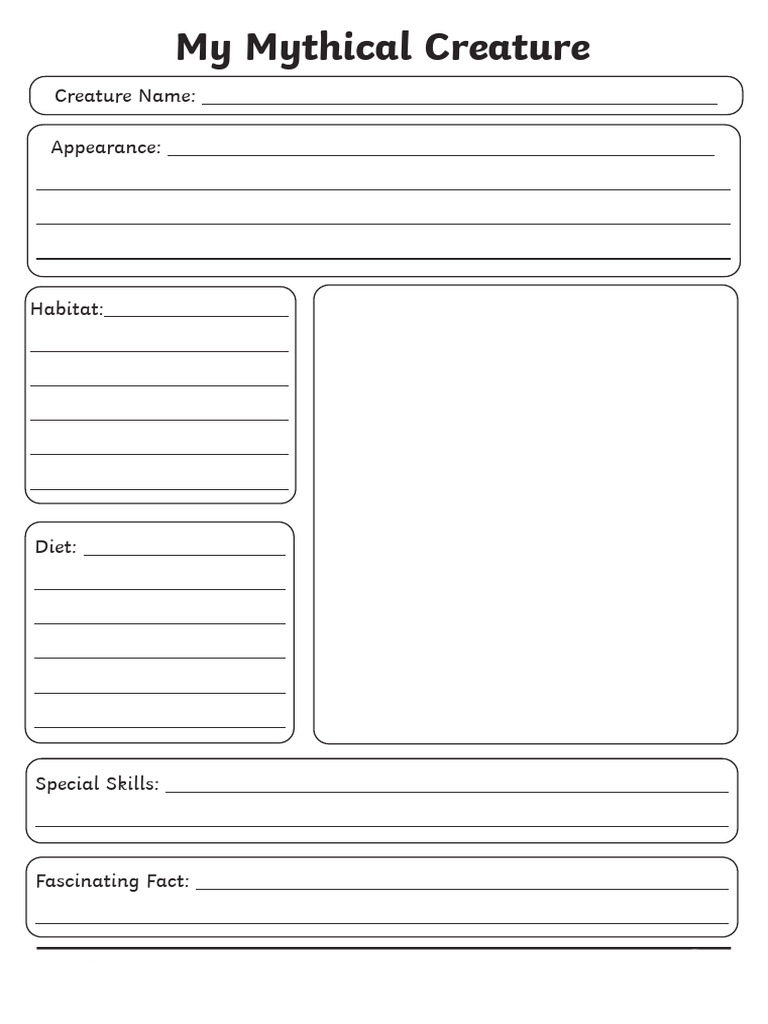 Make My Own Mythical Creature | PDF