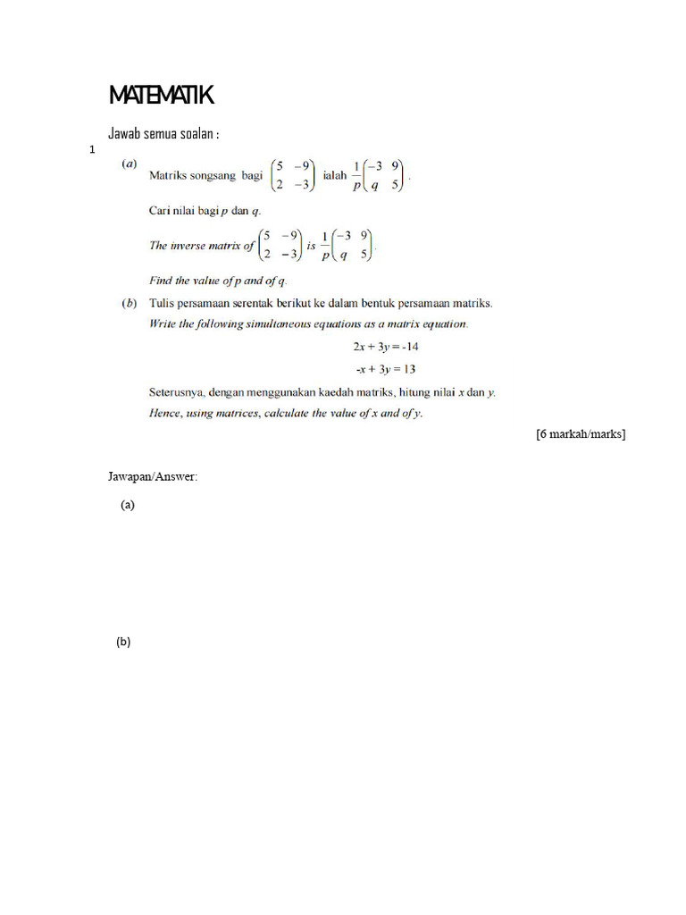 Modul Math Cuti 13-21 Sept 2024 | PDF
