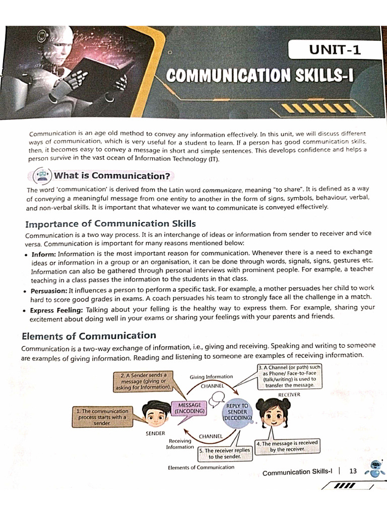 Chapter - 1communication Skill - I | PDF