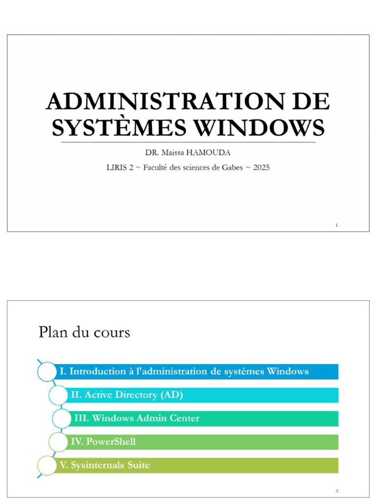 Administration Des Systemes Windows | PDF