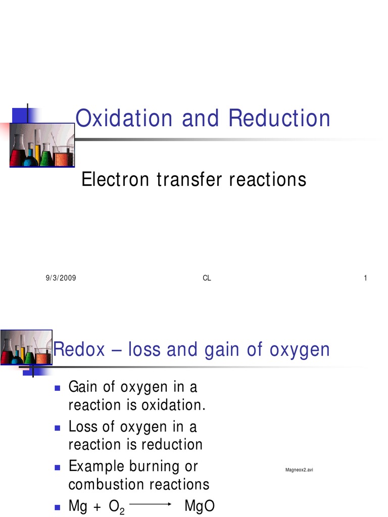 Understanding Oxidation and Reduction | PDF | Redox | Chemical Reactions