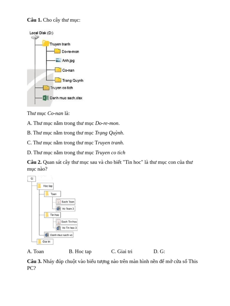 Tin học thi hk2 | PDF