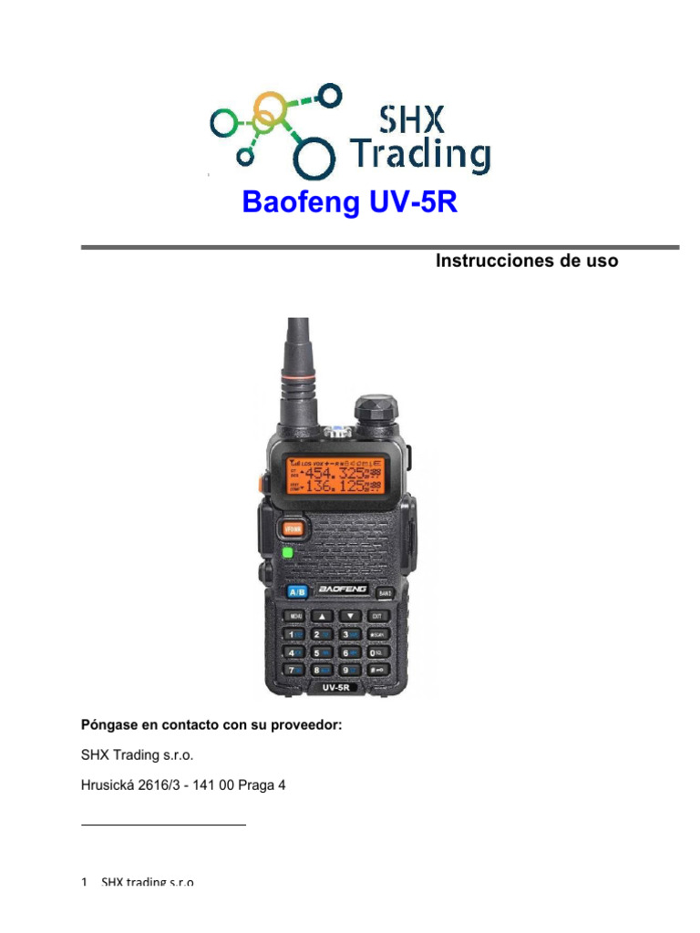 Manual de Usuario Baofeng UV-5R en Español | PDF | Diodo emisor de luz ...
