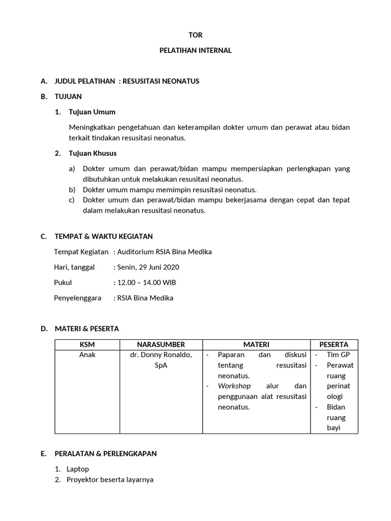 TOR Resus Neo DR Donny SpA | PDF