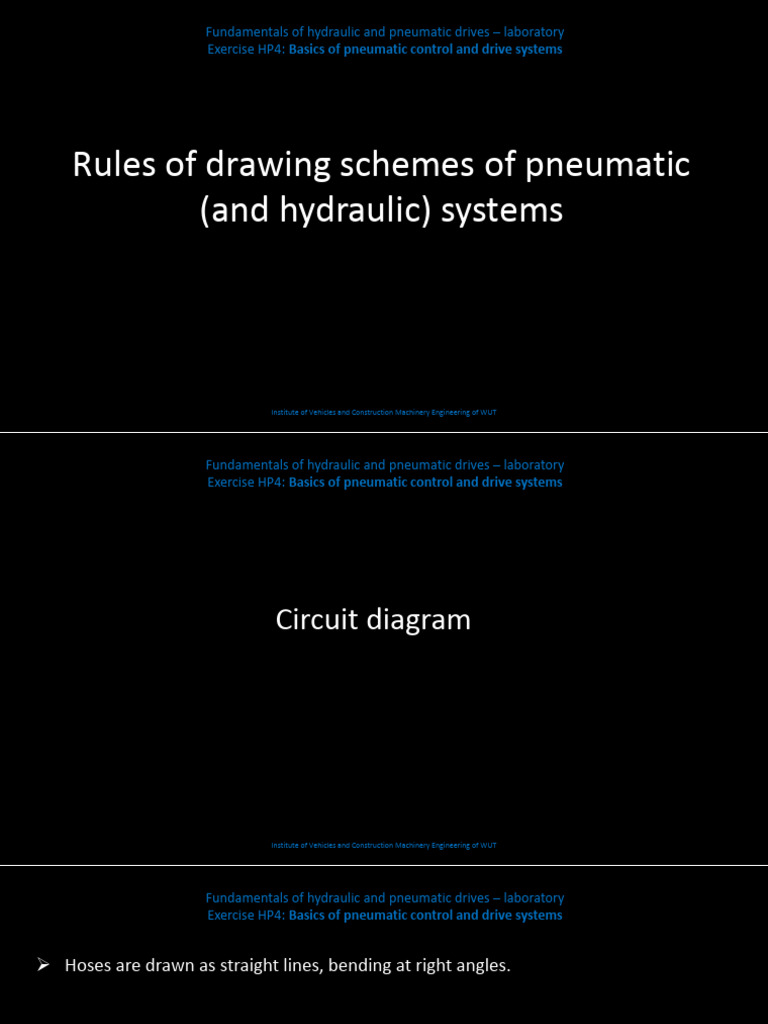 HP4 - Rules of Drawing Schemes of Pneumatic and Hydraulic Systems | PDF ...
