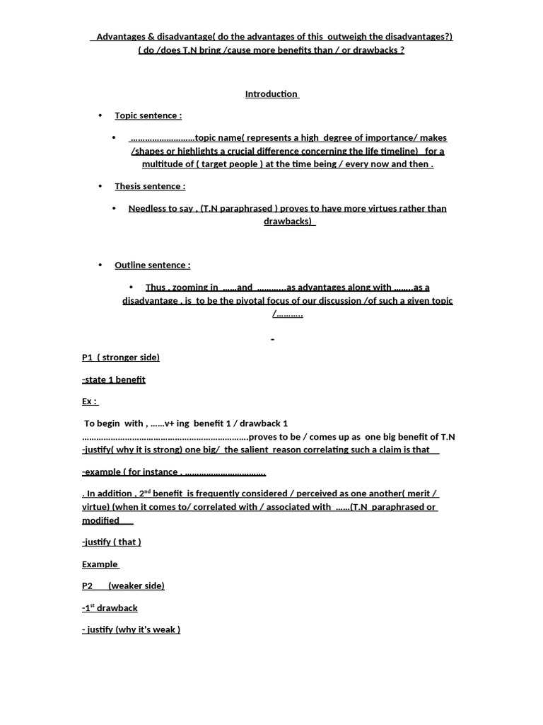IELTS Writing Template Latest Modified | PDF | Reason