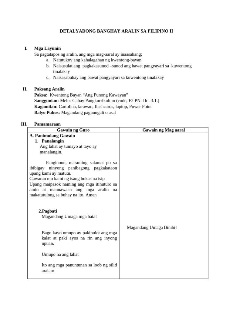 Detailed Lesson Plan Final Demo NADY | PDF