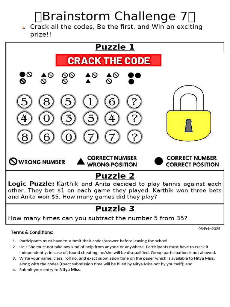 Brainstorm Challenge 7 | PDF