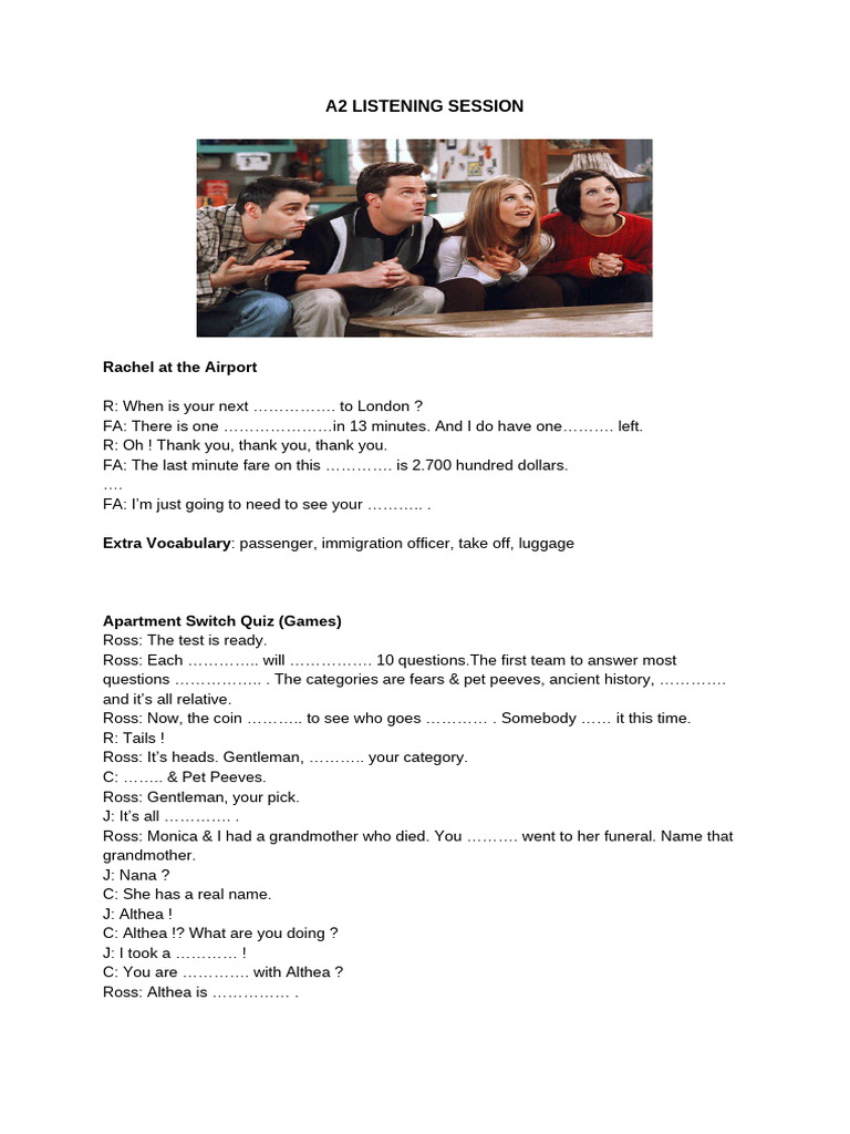 A2 Listening | PDF