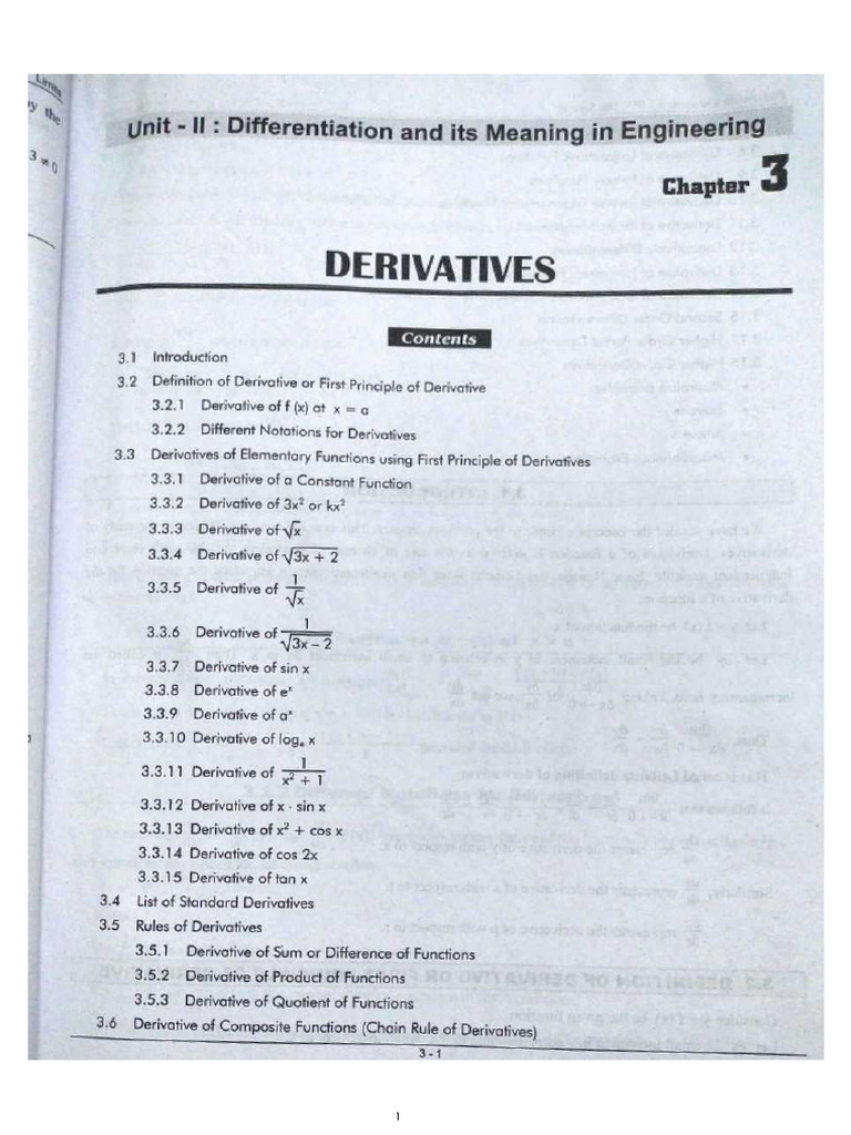 Chapter 3 - Derivatives | PDF