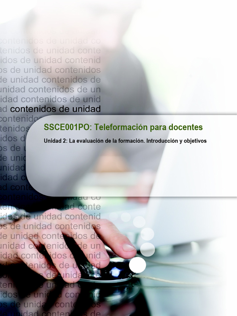Unidad2 - Teleformación | PDF | Evaluación | Aprendizaje