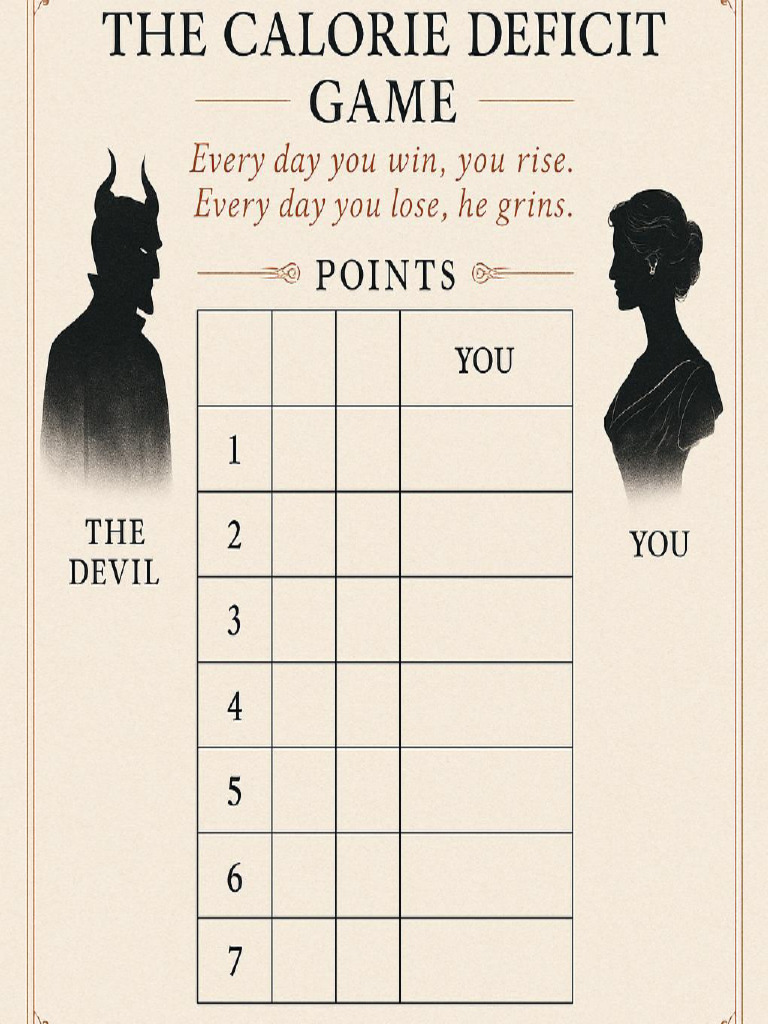 Calorie Deficit Game Tracker | PDF