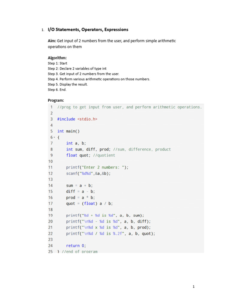 Cp Lab Manual , Exp 1 to 4, May 12 | PDF | Control Flow | Computer Engineering