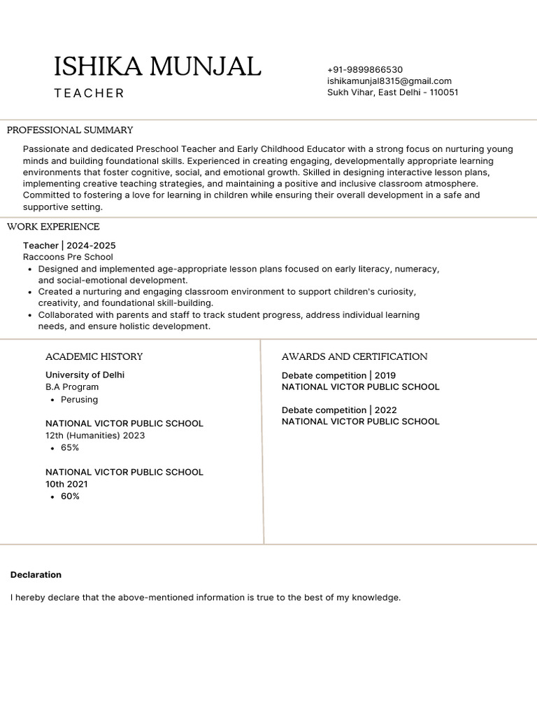 Digital Marketing CV Idea | PDF