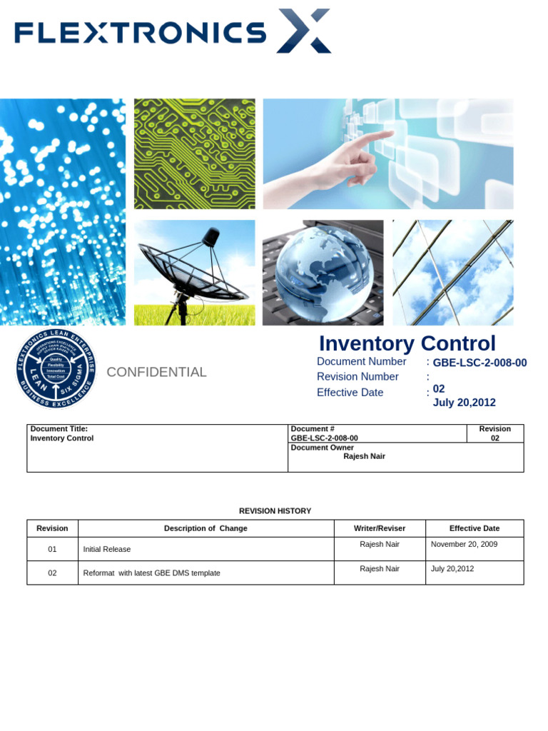 GBE-LSC-2-008-00 Inventory Control | PDF | Inventory | Supply Chain
