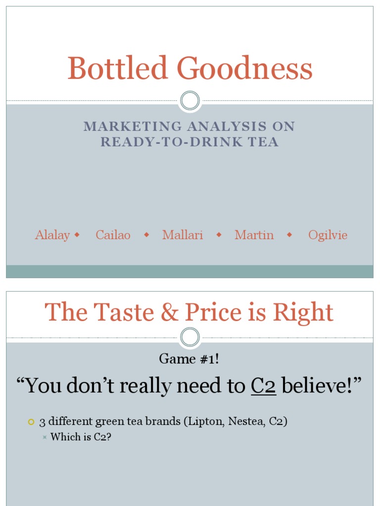 BA 230 RTD Tea Report | PDF | Retail | Tea