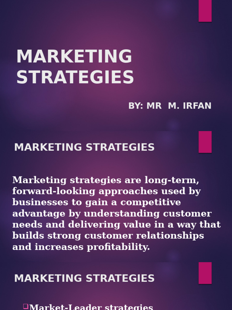 Chapter 4. Marketing Strategies | PDF | Marketing Strategy | Brand