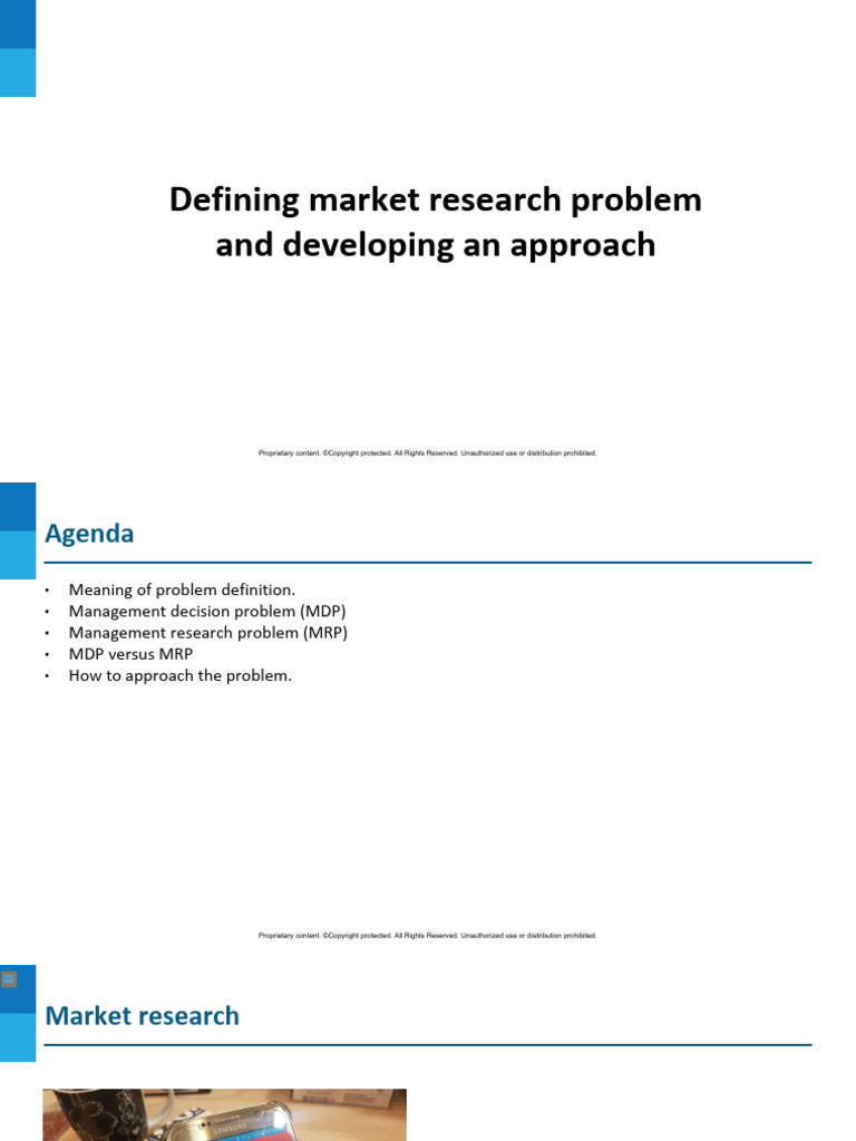 Defining the Marketing Research Problem and Developing an Approach ...