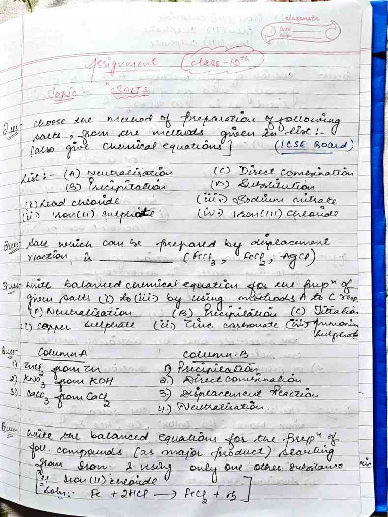 Salt Assignment | PDF