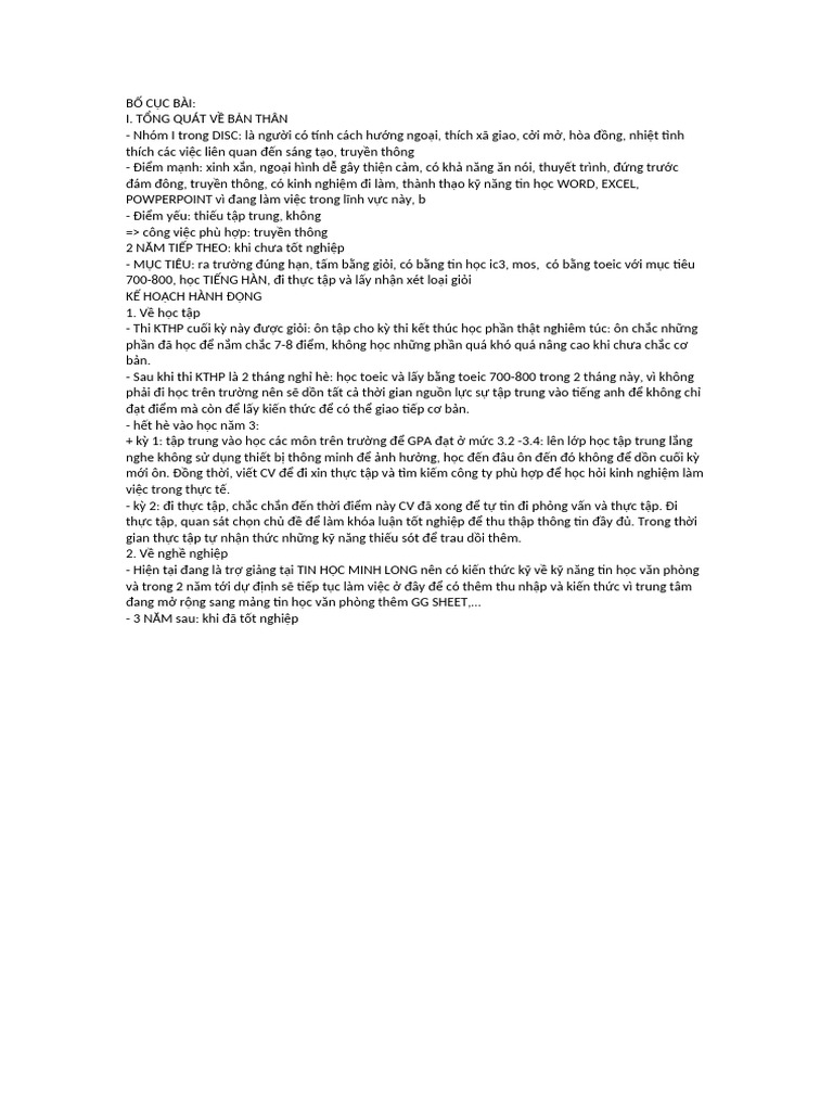 BỐ CỤC KNM | PDF