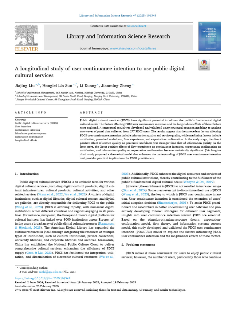 1 s2.0 S0740818825000040 Main | PDF | Emotions | Survey Methodology