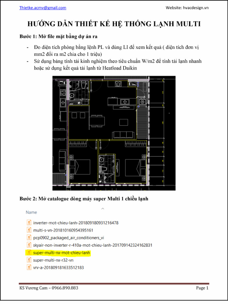 Hts Gl02 - Huong Dan Thiet Ke He Thong Lanh Multi-V1 | PDF